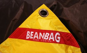 Beanbag Sedací vak 189x140 duo brown - yellow