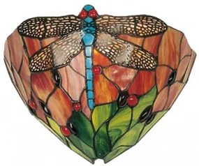 Nástěnná lampa Tiffany Dragonfly
