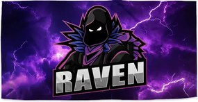 Sablio Ručník FORTNITE RAVEN Fialová bouře - 50x100 cm