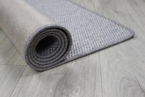 Timzo, AKCE: 💧👣🛡️200x70 cm Běhoun na míru Nature platina - obšitý ze všech stran + aplikovaná impregnace + protiskluzová úprava, šedá, chodba / předsíň
