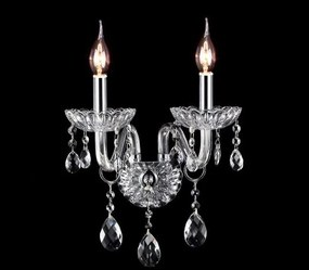 Toolight - Křišťálová nástěnná lampa 2xE14 60W 300757, chromová, OSW-04603
