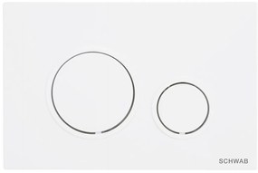 SCHWAB, SCHWAB VELA ovládací tlačítko, 247x165 mm, bílá lesk, P47-0130-0253