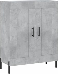 Skříň highboard betonově šedá 69,5x34x180 cm kompozitní dřevo 3198349