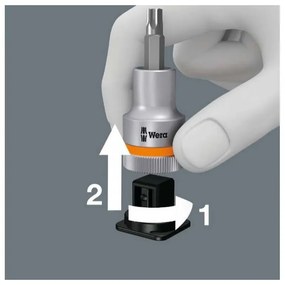 Wera 004202 Zástrčné hlavice Zyklop 1/2" Torx 8767 C TORX HF 1 s přidržovací funkcí (Sada 9 dílů)