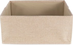 Béžový látkový úložný box 28x12x12 cm Sandy – Compactor