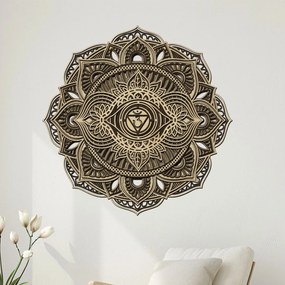 dřevo života Dřevěná 8 vrstvá mandala ROVNOVÁHY Zvolte rozměr (cm): 80x80, Zvolte barvu dekoru: Javor-Wenge