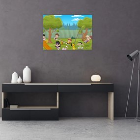 Obraz - Děti na hřišti (70x50 cm)