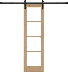 Posuvné dveře ORKDAL Přirozená a černá 61 x 198,5 cm 3331845