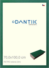 DANTIK rámeček 70x100 | RETRO zelená (Plexi Čiré)