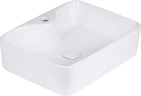 UPTrend Obdélníkové keramické umyvadlo na desku TORVI TR4569A, bílá lesk