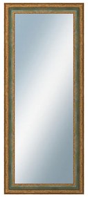 DANTIK - Zarámované zrcadlo - rozměr s rámem cca 50x120 cm z lišty HRAD zelená (3005)