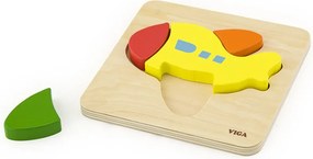 Dřevěné puzzle pro nejmenší Viga Letadlo