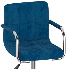 Petromila Barová židle modrá samet
