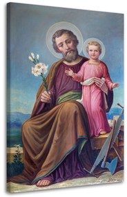 Gario Obraz na plátně Svatý Josef s Ježíškem, Roznav Rozměry: 40 x 60 cm