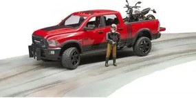 Bruder 02502 Terénní auto RAM + motocykl Scrambler Ducati Desert Sled