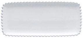 Bílý kameninový dlouhý tác Costa Nova Pearl, délka 30 cm