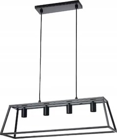 Ikea Felsisk Závěsná lampa se 4 žárovkami, černá, 81 cm