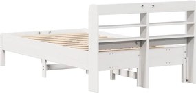 Postel bez matrace bílá 75 x 190 cm masivní borovice 3306913