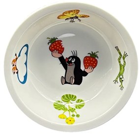 Dětská porcelánová miska Krtek a jahody, průměr 135 mm, THUN 1794, 1 ks