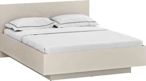 Postel s roštem, 160x200, kašmír/dub castello, EYCO Kondela 0000409925