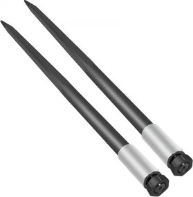 Hay Spears Bale Spikes 2 Černá Hay Bale Spears 124,5 cm Kapacita 1814,4 kg 4,4 cm Dia