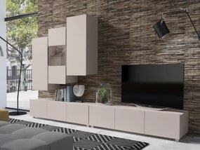Obývací stěna Bralani XVII, Barva: Kašmír, Osvětlení: bez osvětlení