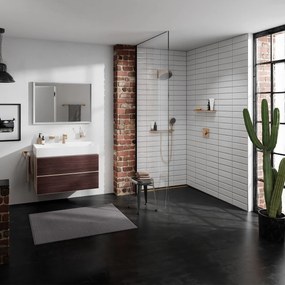 Hansgrohe ShowerSelect Comfort E, termostat pod omítku pro 2 spotřebiče, kartáčovaný bronz, HAN-15572140
