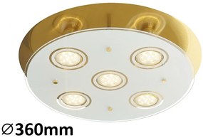 Rabalux 2256 naomi,stropní svítidlo. led gu10 5x5w bronz
