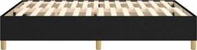 Rám postele s boxspringem černý 140 x 190 cm textil 3120955