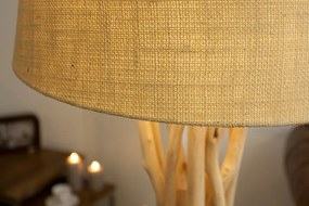 Stojací lampa 155 cm Cara masivní dřevo