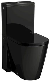 Laufen Kartell WC mísa Rimless 66x37 cm, černá lesklá H8243370200001