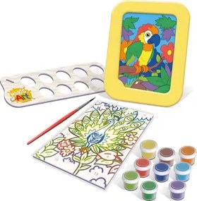 EDUCA Malování podle čísel: Vesmír / 2 obrázky 20,5 × 15,5 cm / sada s