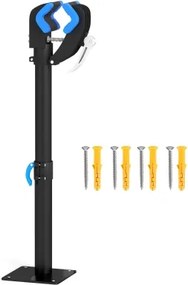HOMCOM výškově nastavitelný stojan na opravu kol, 360° otočný svěrací klín, max. zatížení 25 kg, 41-60x13x13 cm, černý