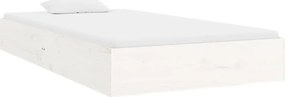 vidaXL Rám postele masivní dřevo 100 x 200 cm [820056] Barva: Bílá