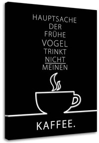Gario Obraz na plátně Typografie káva Rozměry: 40 x 60 cm