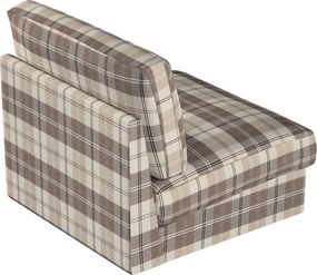 Potah na neskládací křeslo IKEA Kivik barva béžová látka pletený vzor, vzorované