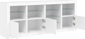 Příborník s LED osvětlením bílý 164 x 37 x 67 cm 3209051
