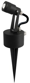 Zambelis E177-B zahradní bodové LED svítidlo se zápichem černé, 2,1W, 2700K, 8,5cm