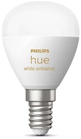 Philips Hue Smart žárovky - Chytrá LED žárovka E14, 5,1 W, stmívatelná, bílé světlo 929003573701