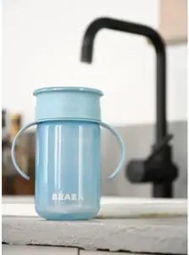 Beaba Hrnek trénovací 360° Blue 340 ml 12m+