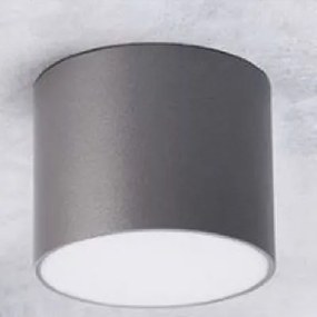 Stropní LED svítidlo Mivvy TUBO IP40 Ø 150 mm stmívatelné DALI - šedá, 3000 K, 13 W, 1630 lm