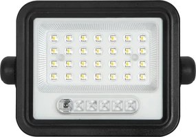 LED Stm. solární reflektor LED/50W/3,2V IP65 3800 mAh černá + dálkové ovládání