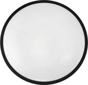 BERGE Přisazený LED stropní panel 12W 860lm Kulatý černý NW