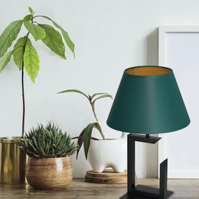 Stolní lampa 1xE27/60W/230V 45 cm zelená/zlatá