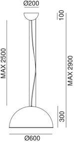 Il Fanale Designové závěsné svítidlo GALILEO ø 600 mm Barva: antické železo; plátkové stříbro