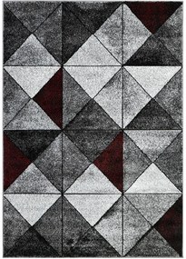 Koberce Breno Kusový koberec ALORA A1045 Red, Šedá, Vícebarevné, 80 x 150 cm