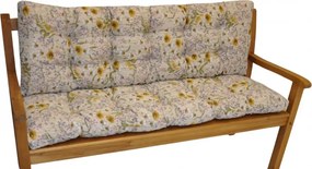 Axin Trading Polstr na zahradní lavičku 150x50 cm (sada) Polstr: Světle béžový melír