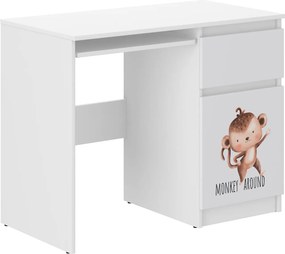 Wooden Toys Dětský psací stůl N-33 SAFARI OPICE