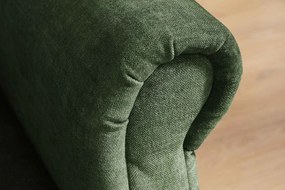 Designová rozkládací sedačka Scarlet 220 cm zelený samet