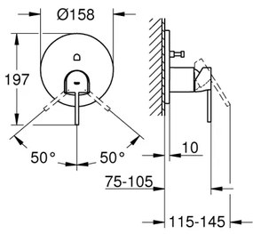 GROHE 24060003 - Baterie PLUS lesklý chrom